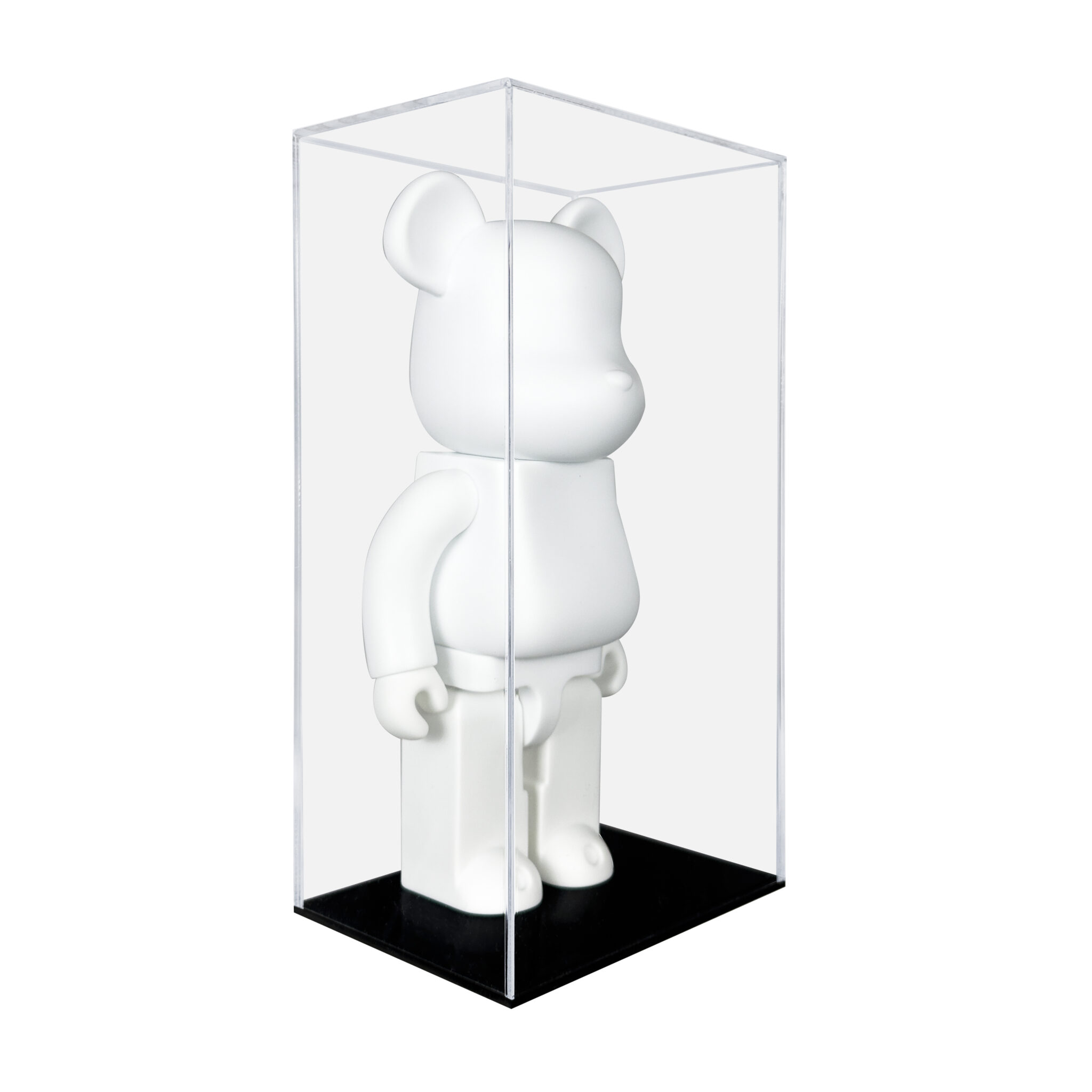 U-Series Assembly-Free Display Case for Bearbrick 400% (Black Base)